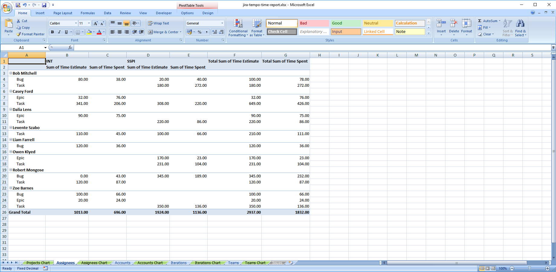 Track Time In Tempo Timesheets And Create Custom Excel Reports Midori